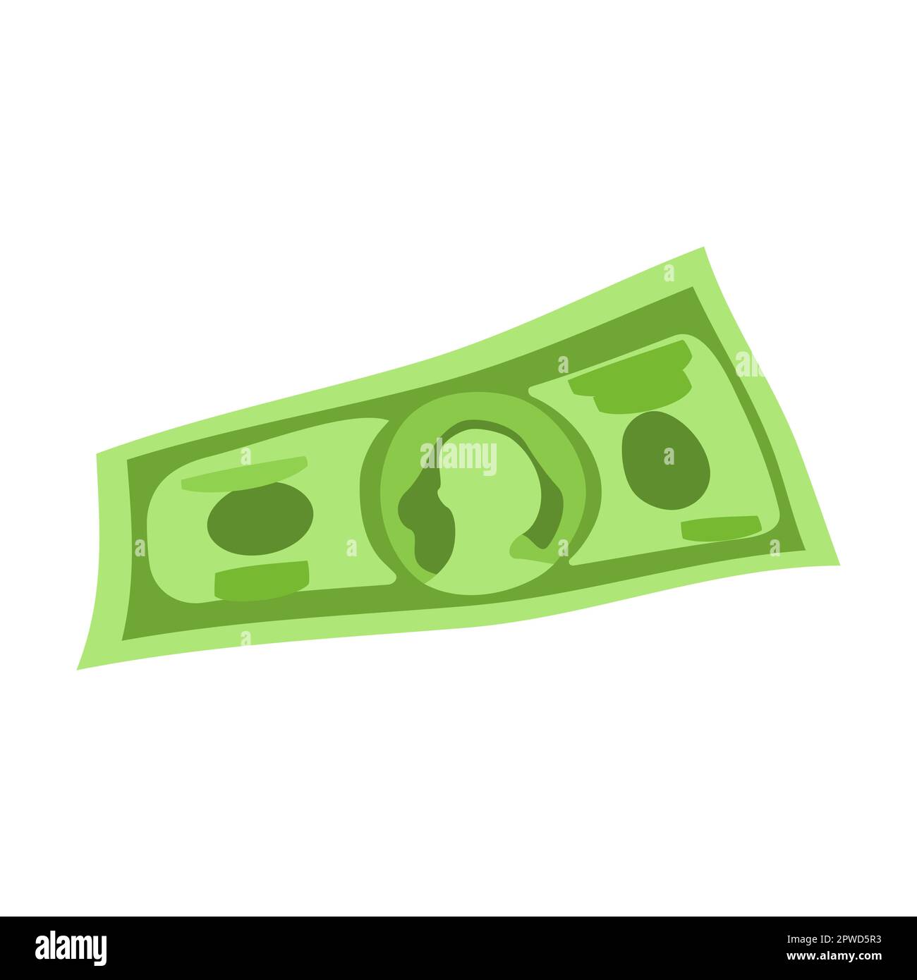 old shabby money cartoon illustration. Heap of cash, pile of green ...