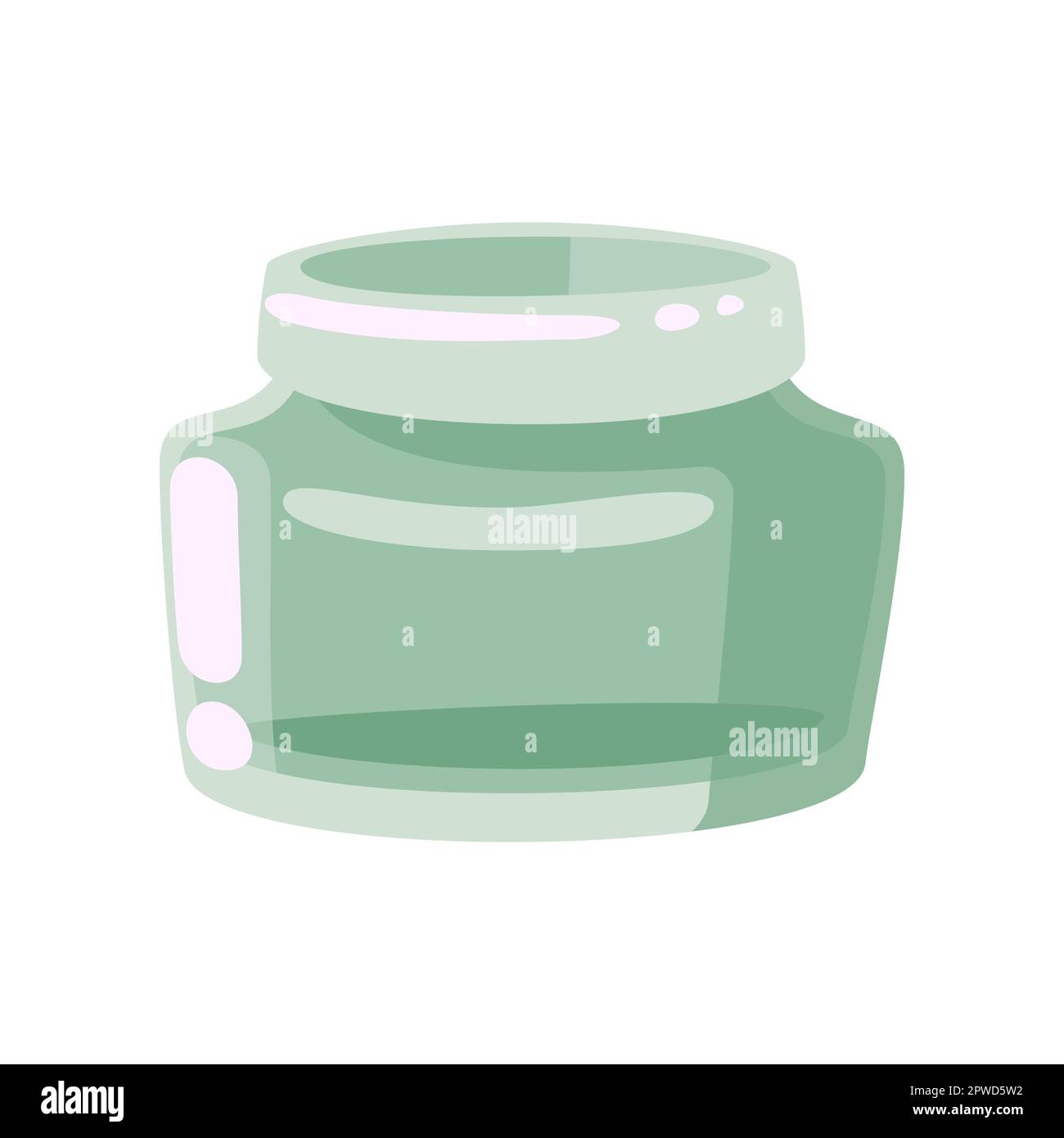 Empty flat jar cartoon illustration Stock Vector Image & Art - Alamy