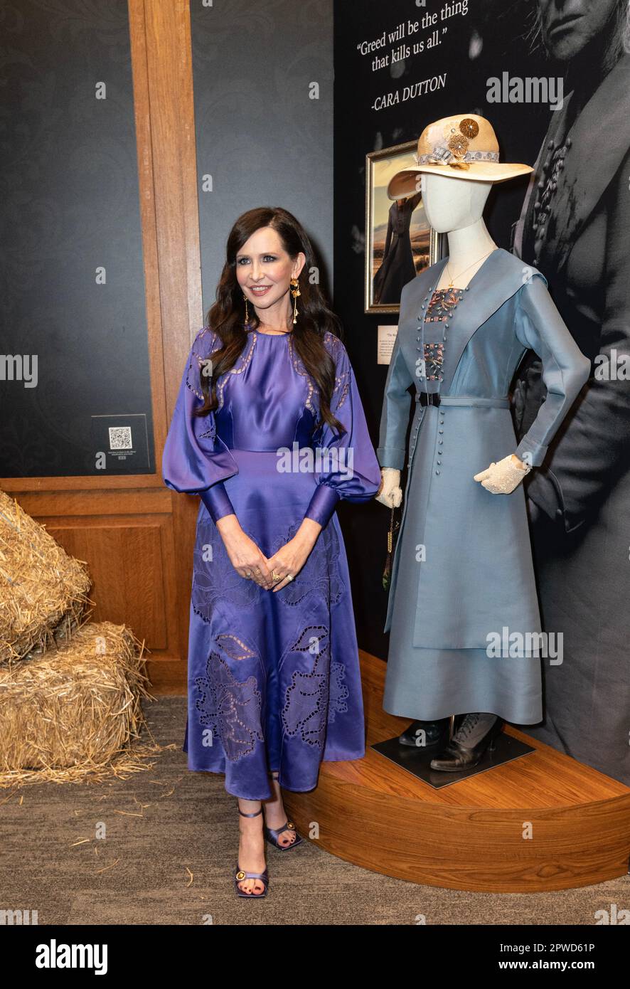 Designer Janie Bryant poses at 1923 TV series exhibition at Paley ...