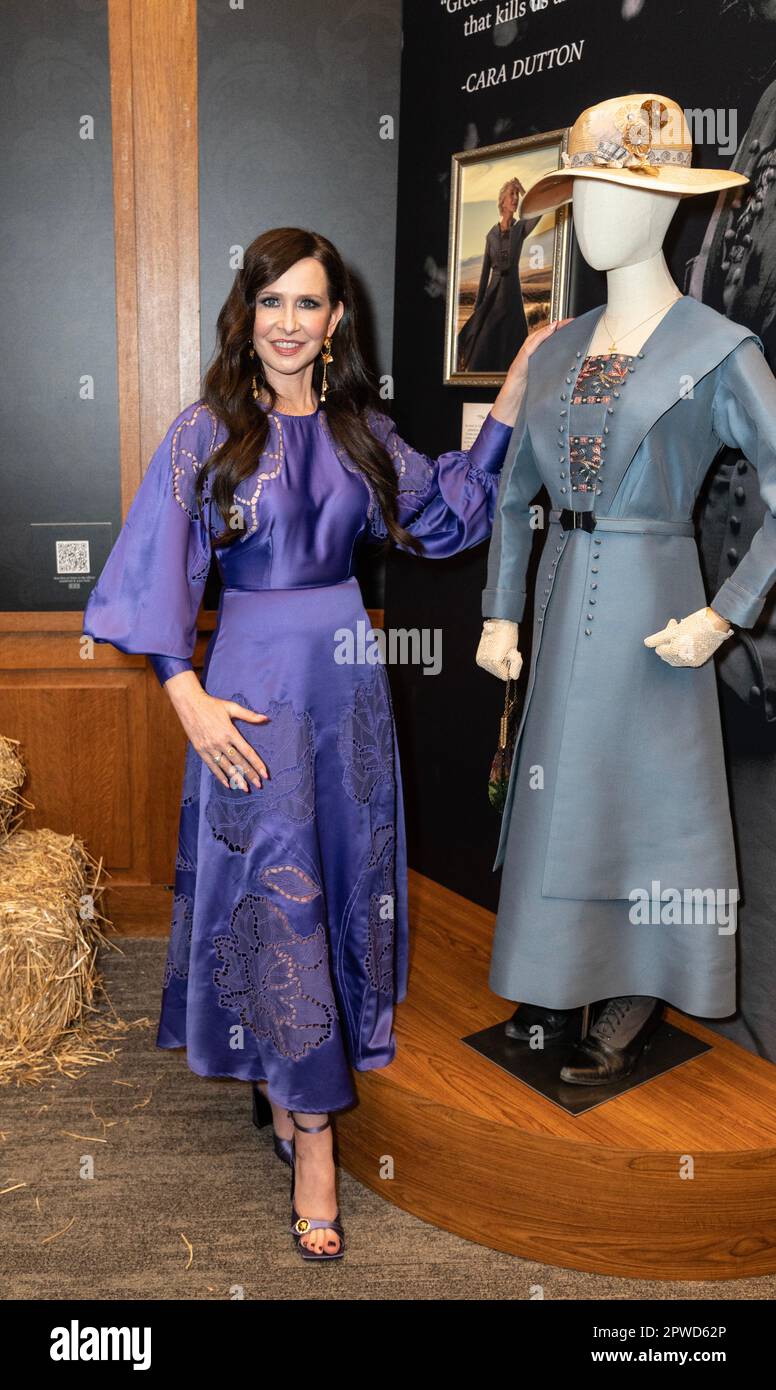 Designer Janie Bryant poses at 1923 TV series exhibition at Paley ...