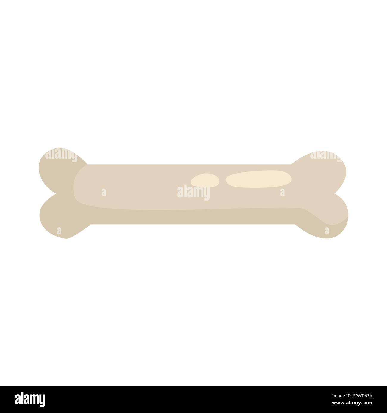 Bone toy for dogs or puppies cartoon illustration Stock Vector Image ...