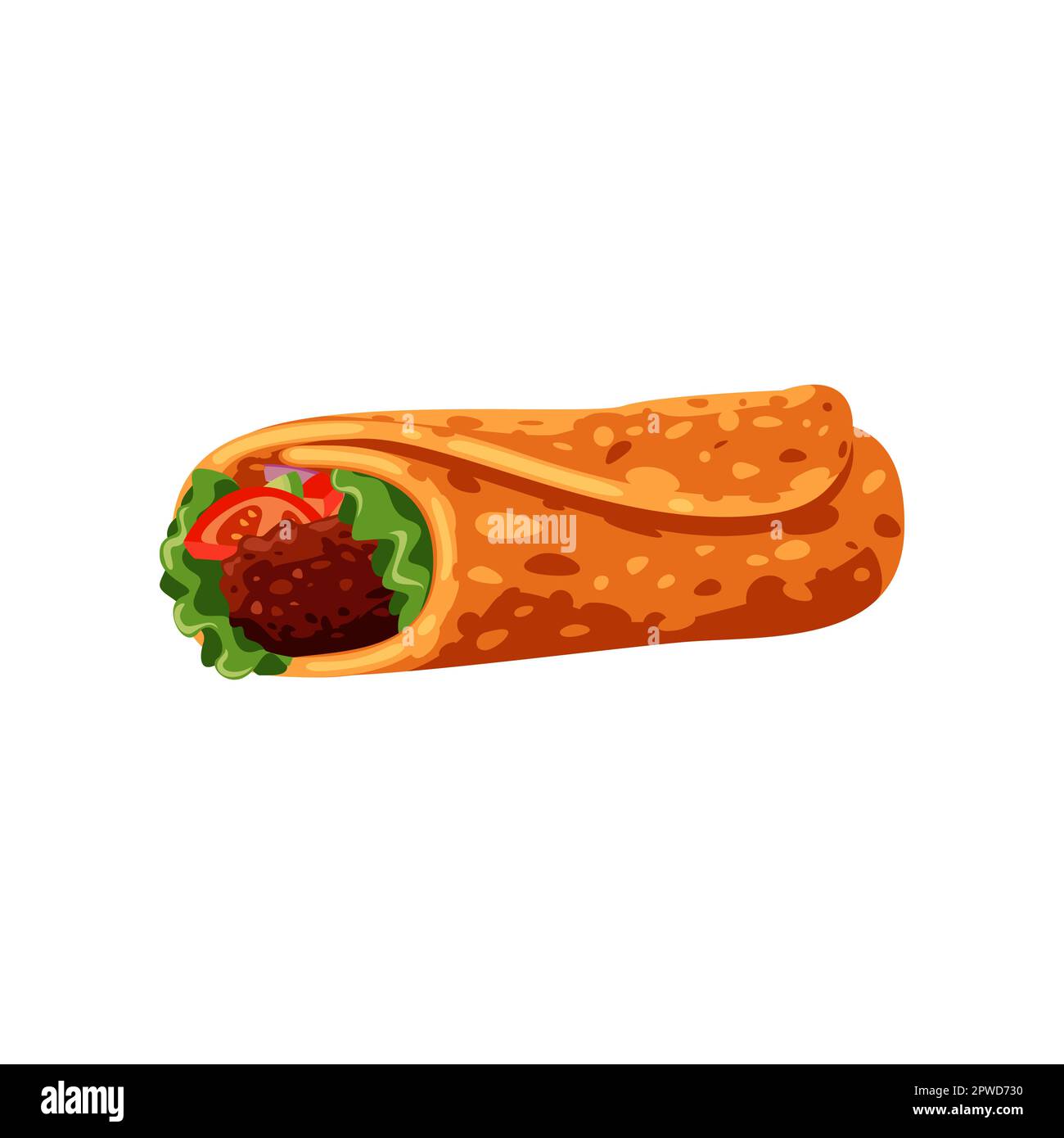 Realistic burrito cartoon illustration Stock Vector Image & Art - Alamy