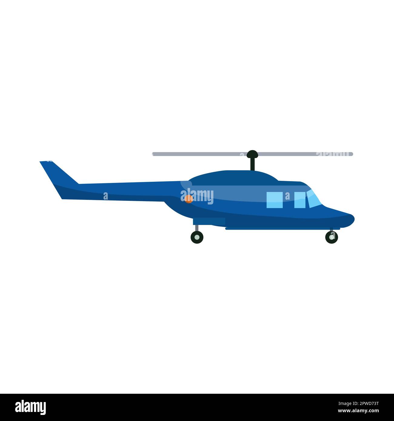 Cartoon Police Helicopter