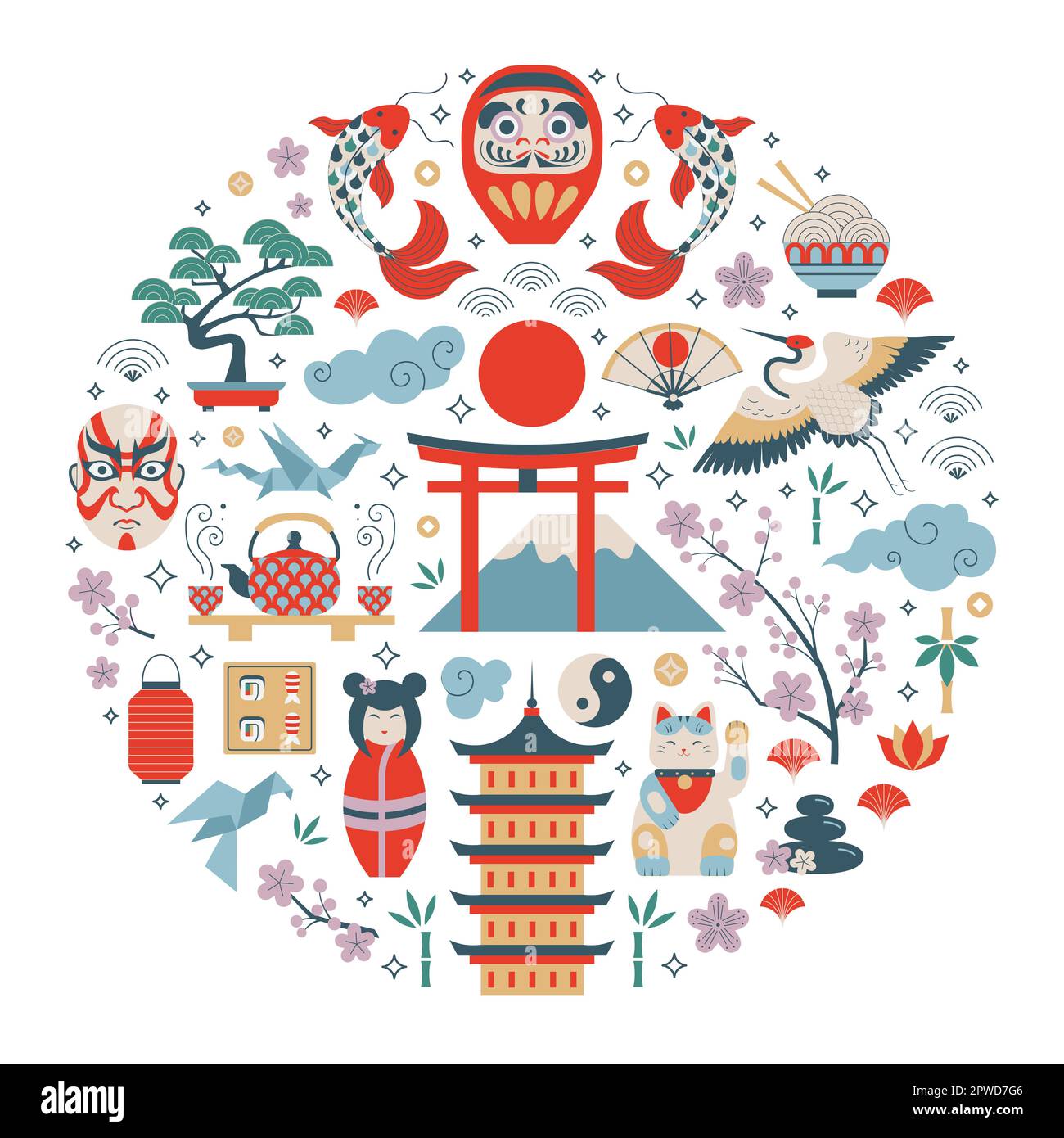 Japan love vintage Stock Vector Images - Alamy