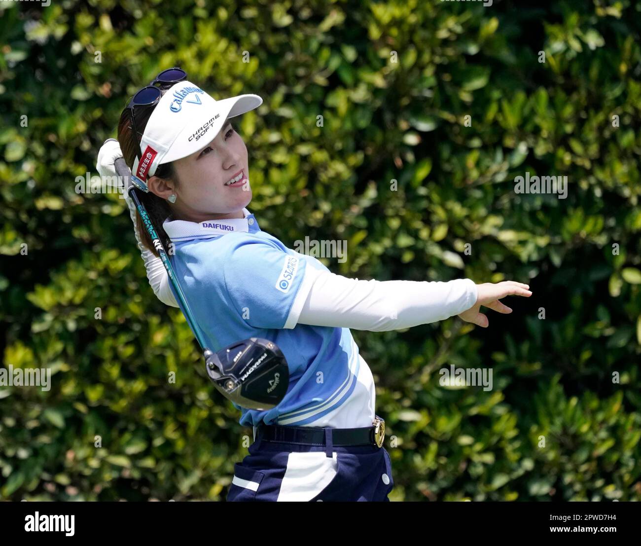 April 29, 2023: LPGA - Yuna Nishimura, professional golfer from Osaka, Japan, tees off on the ...