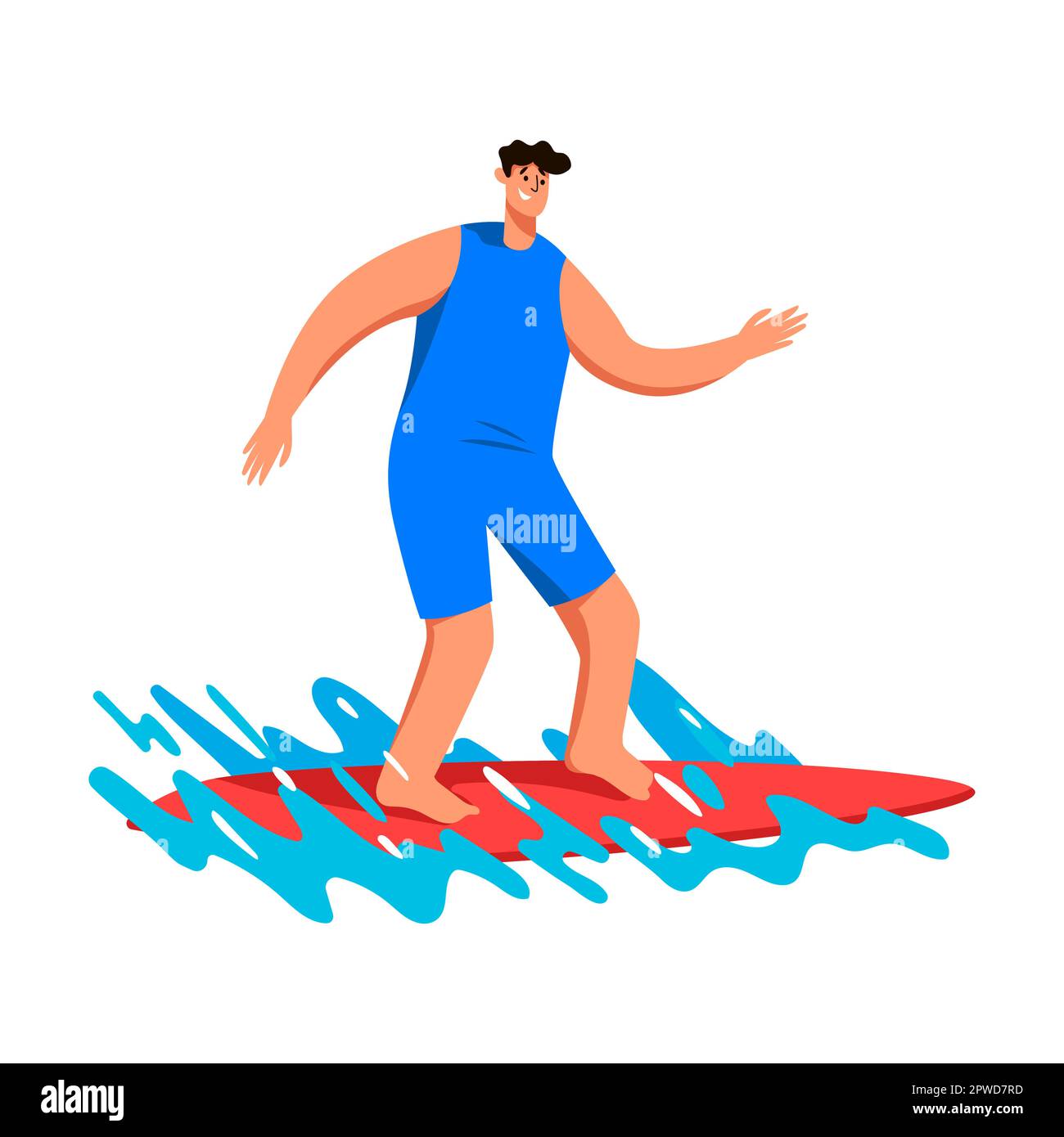 Surfer pose Stock Vector Images - Alamy