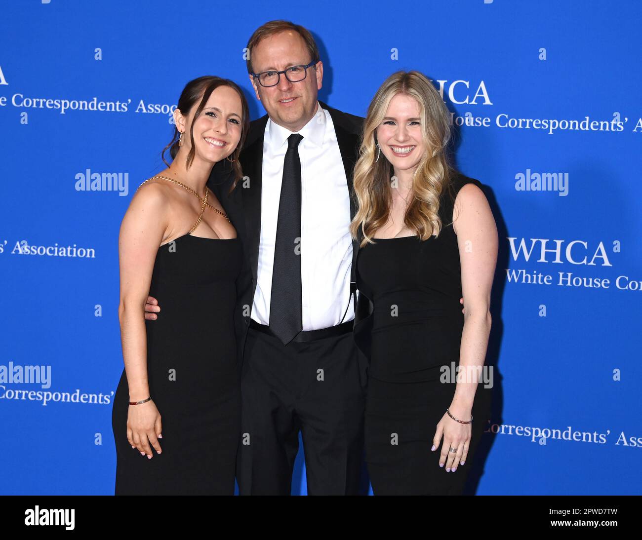 Washington, DC, USA. 29th Apr, 2023. Jonathan Karl, daughters Anna and ...
