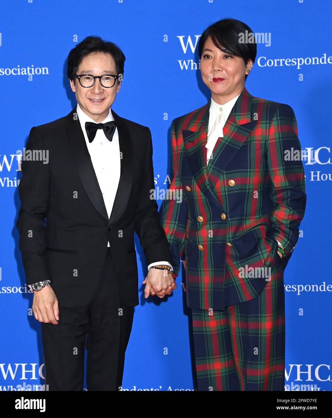 Washington, DC, USA. 29th Apr, 2023. Ke Huy Quan and Echo Quan arriving ...