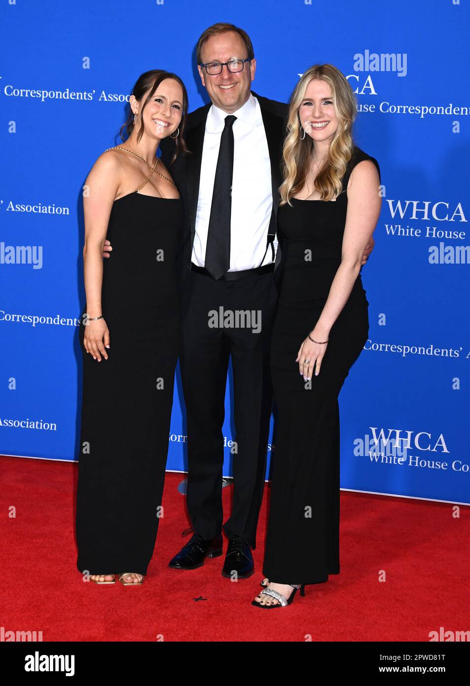 Washington, DC, USA. 29th Apr, 2023. Jonathan Karl, daughters Anna and ...