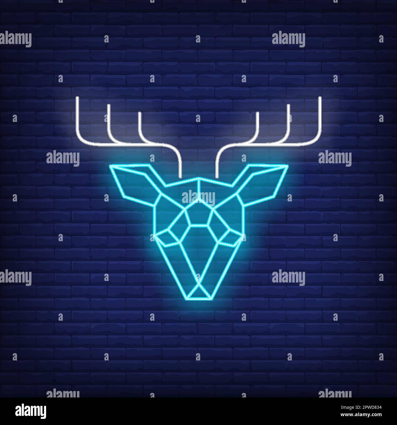 Deer head decor Stock Vector Images - Alamy