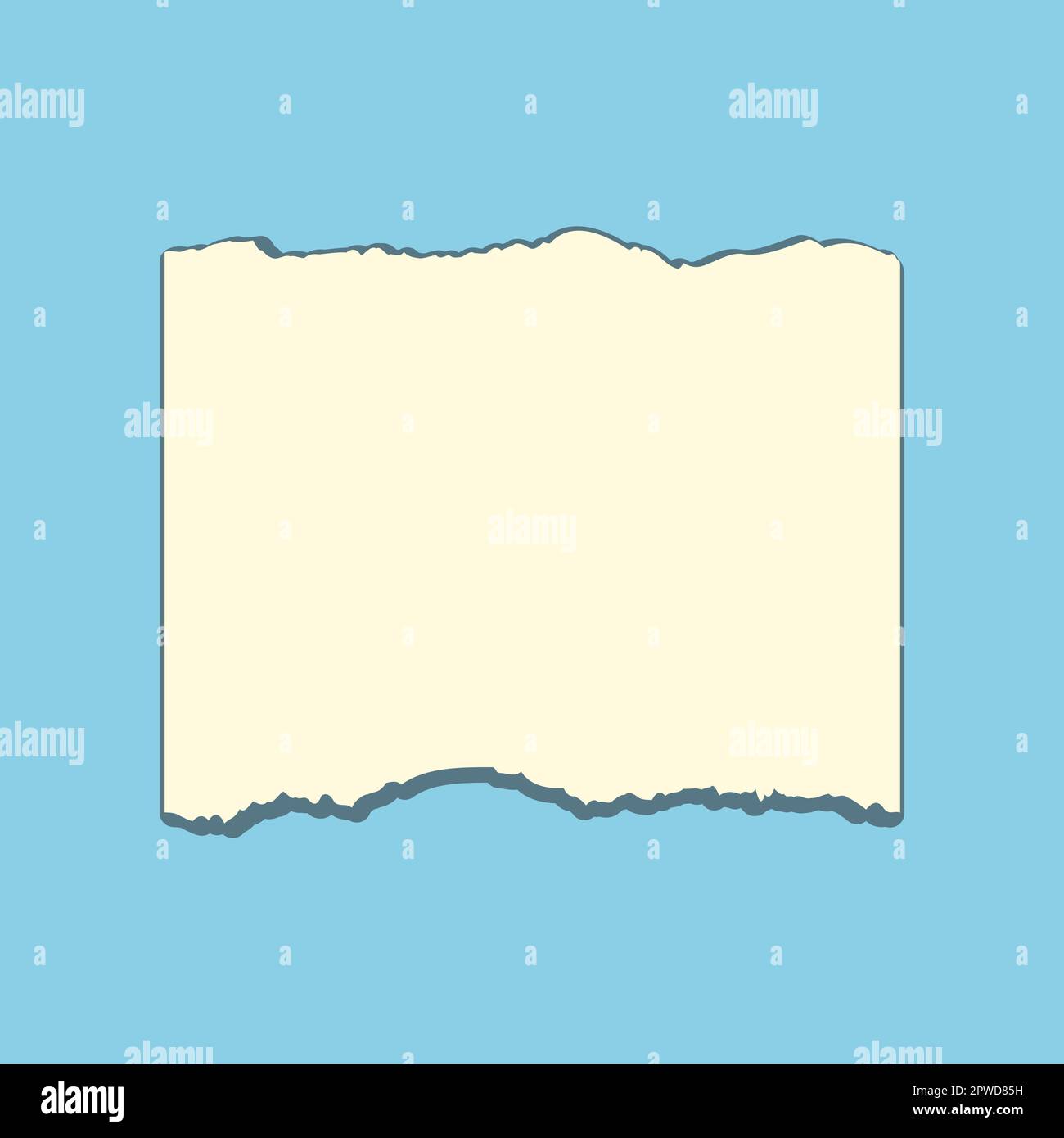 White piece of paper for scrapbook vector illustration Stock Vector ...