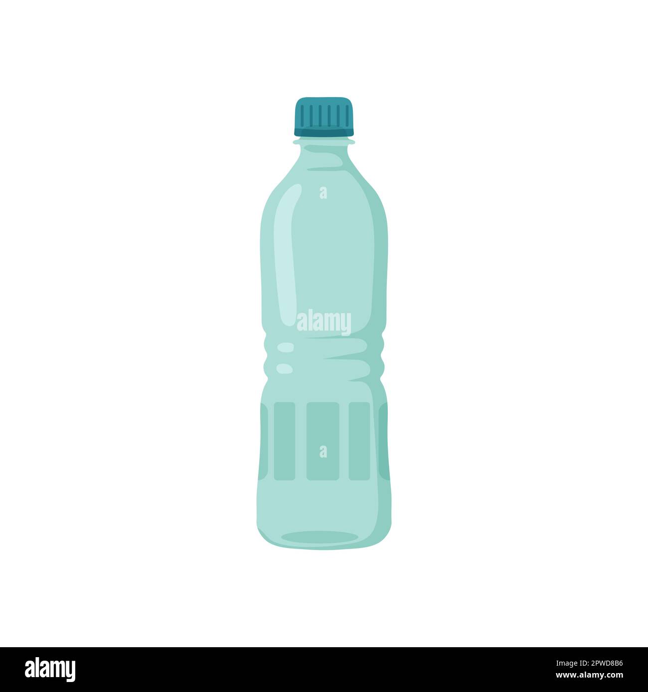 Transparent plastic water bottle vector illustration Stock Vector Image ...