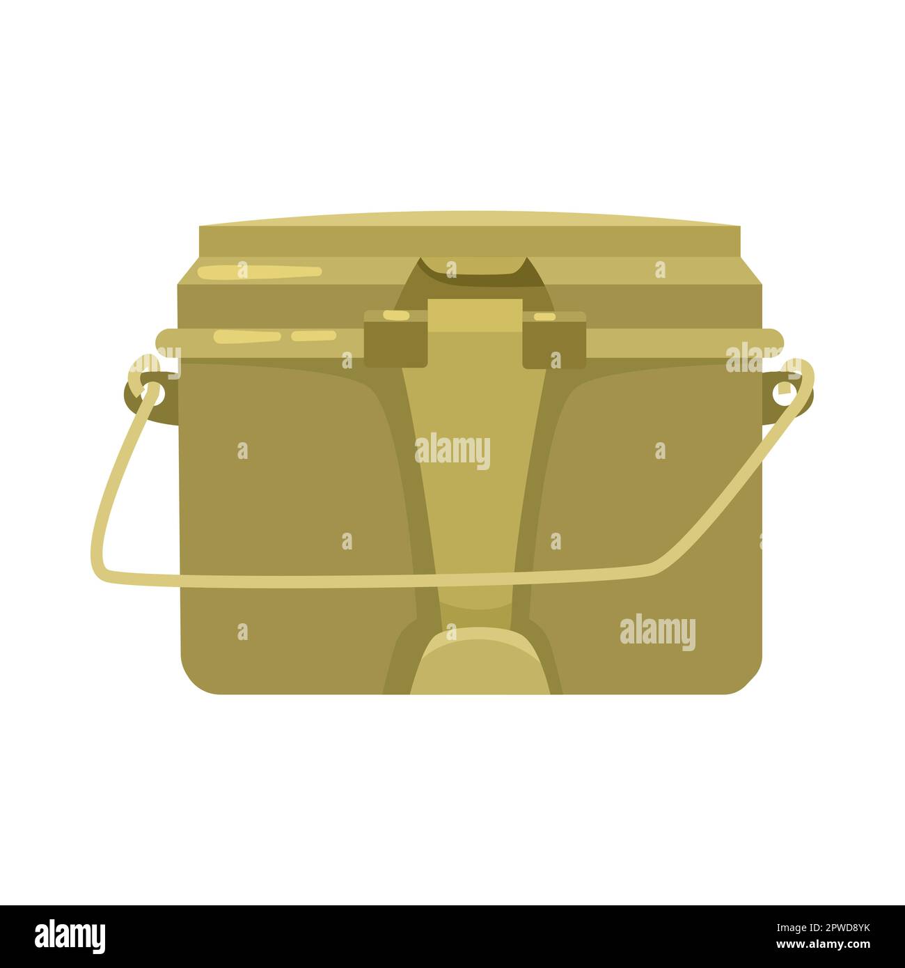 Green military ammunition box cartoon illustration Stock Vector Image ...