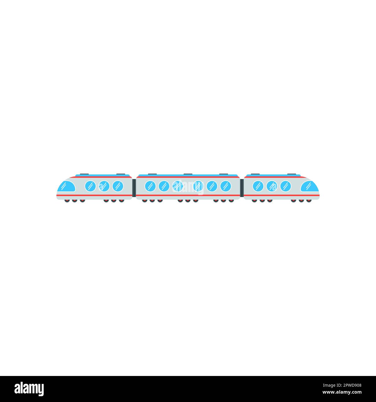 Suburban toy train cartoon illustration Stock Vector Image & Art - Alamy