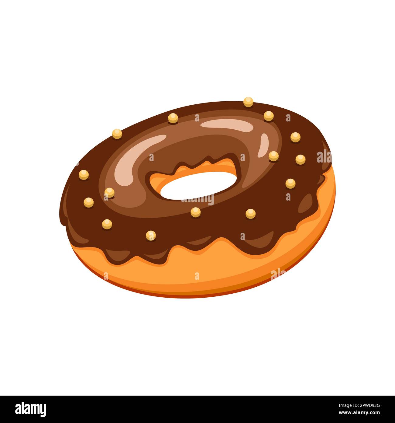 Realistic doughnut cartoon illustration Stock Vector Image & Art - Alamy