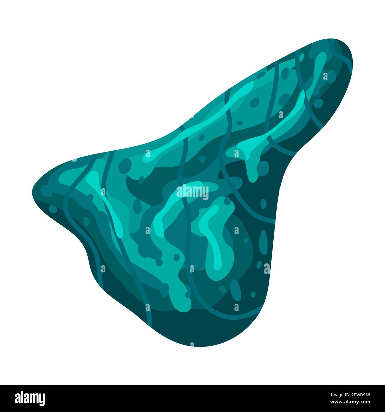 Asteroid and meteorite. Vector illustration of space meteoroid with ...