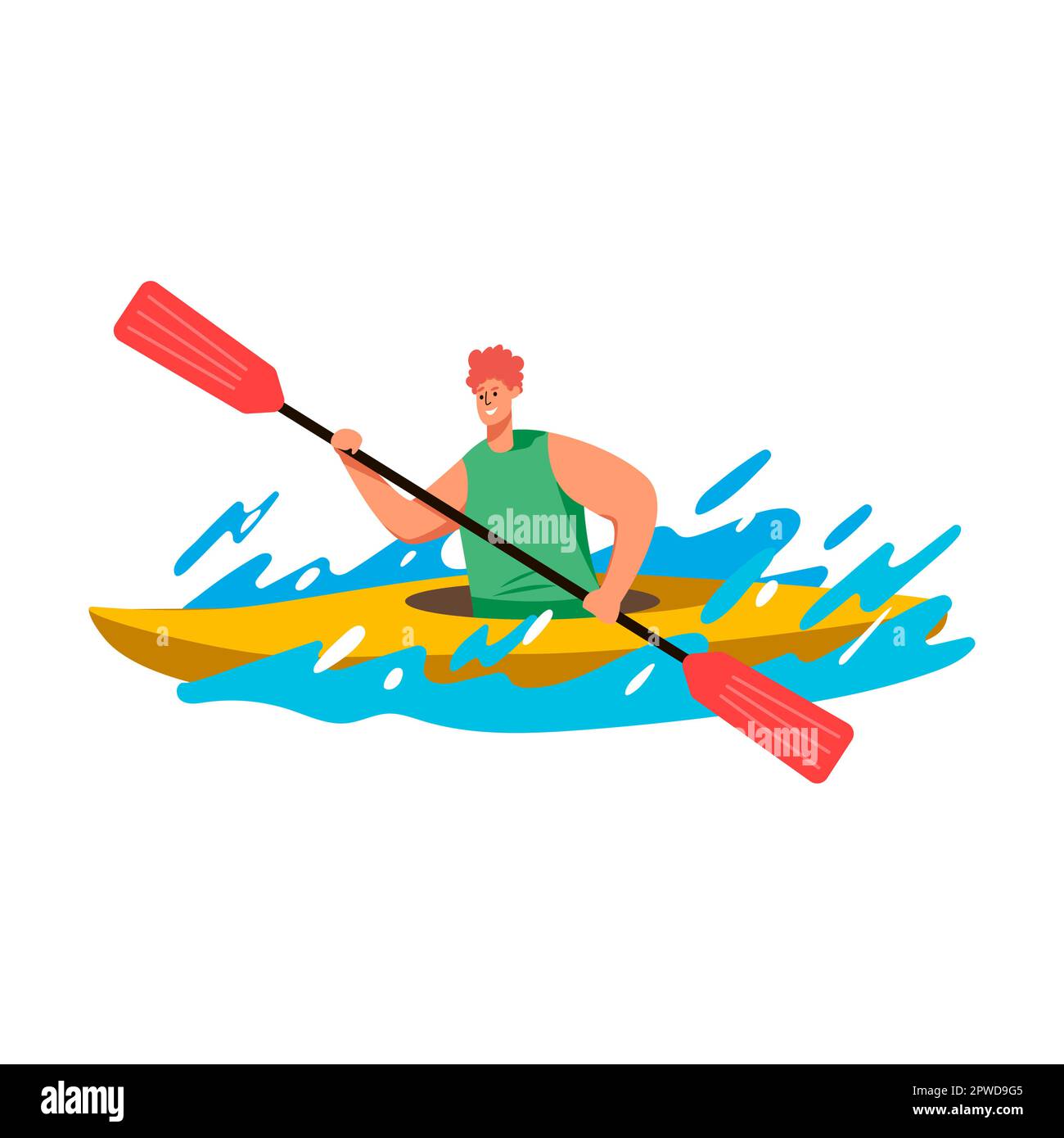 Kayak Paddle Cartoon at Meagan Burlingame blog