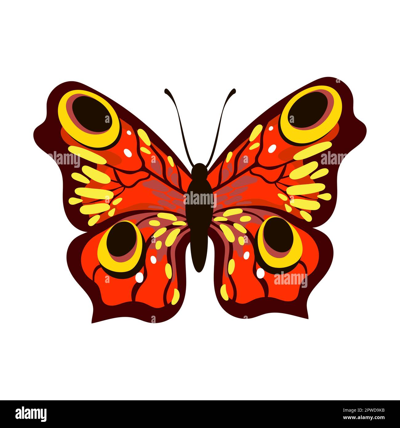 Cartoon Monarch Butterfly