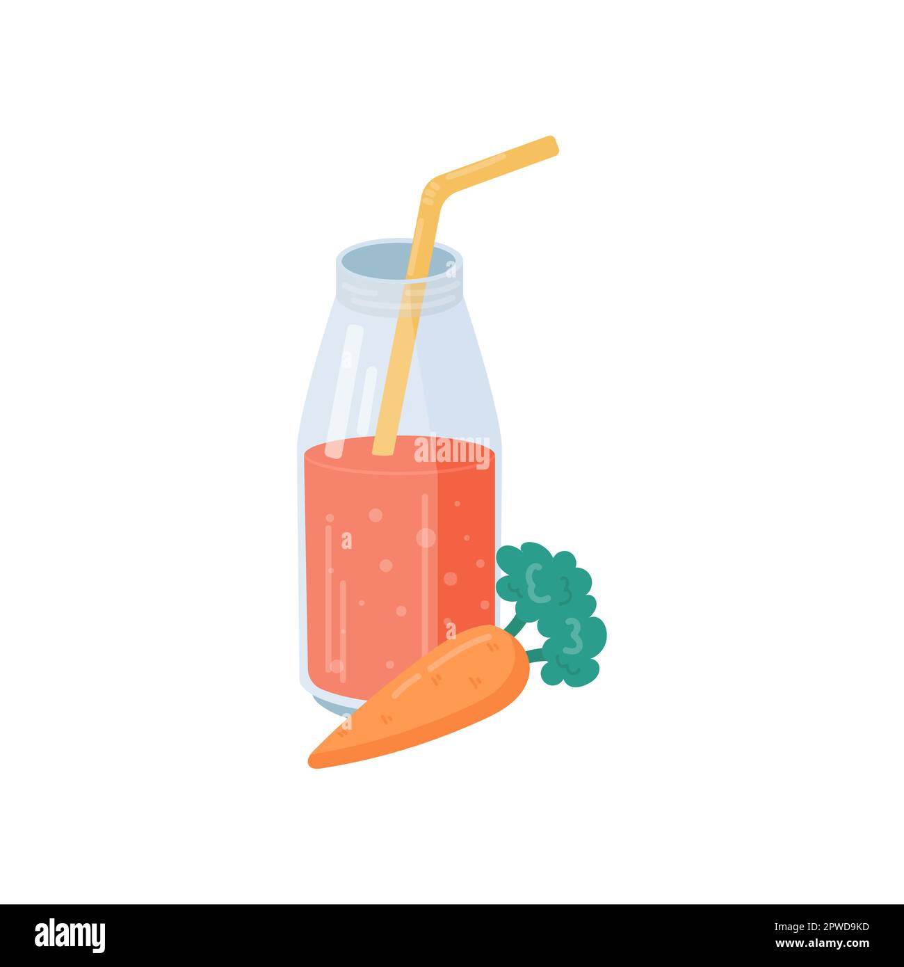 Jar vegetable smoothie on Stock Vector Images - Alamy