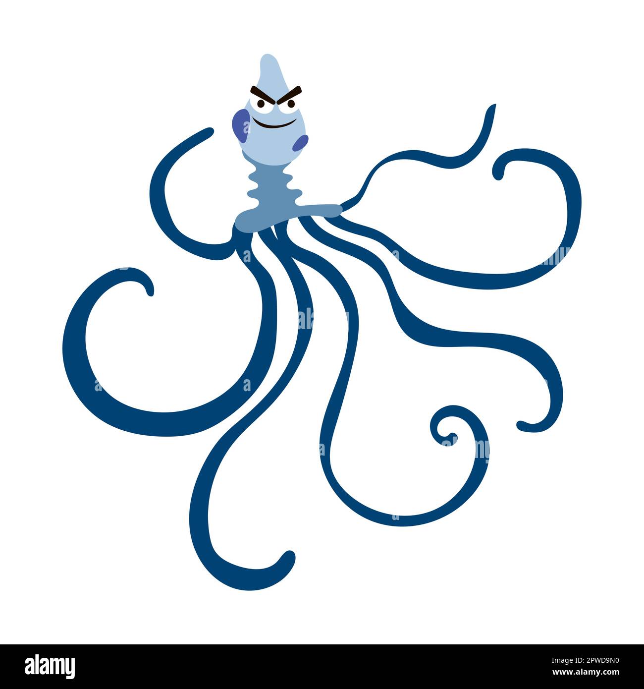 Evil and treacherous funny bacteria and germ character. Vector ...