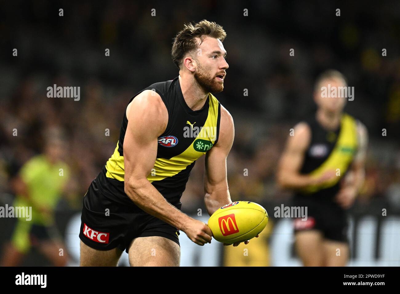 Noah Balta of Richmond during the AFL Round 7 match between the ...