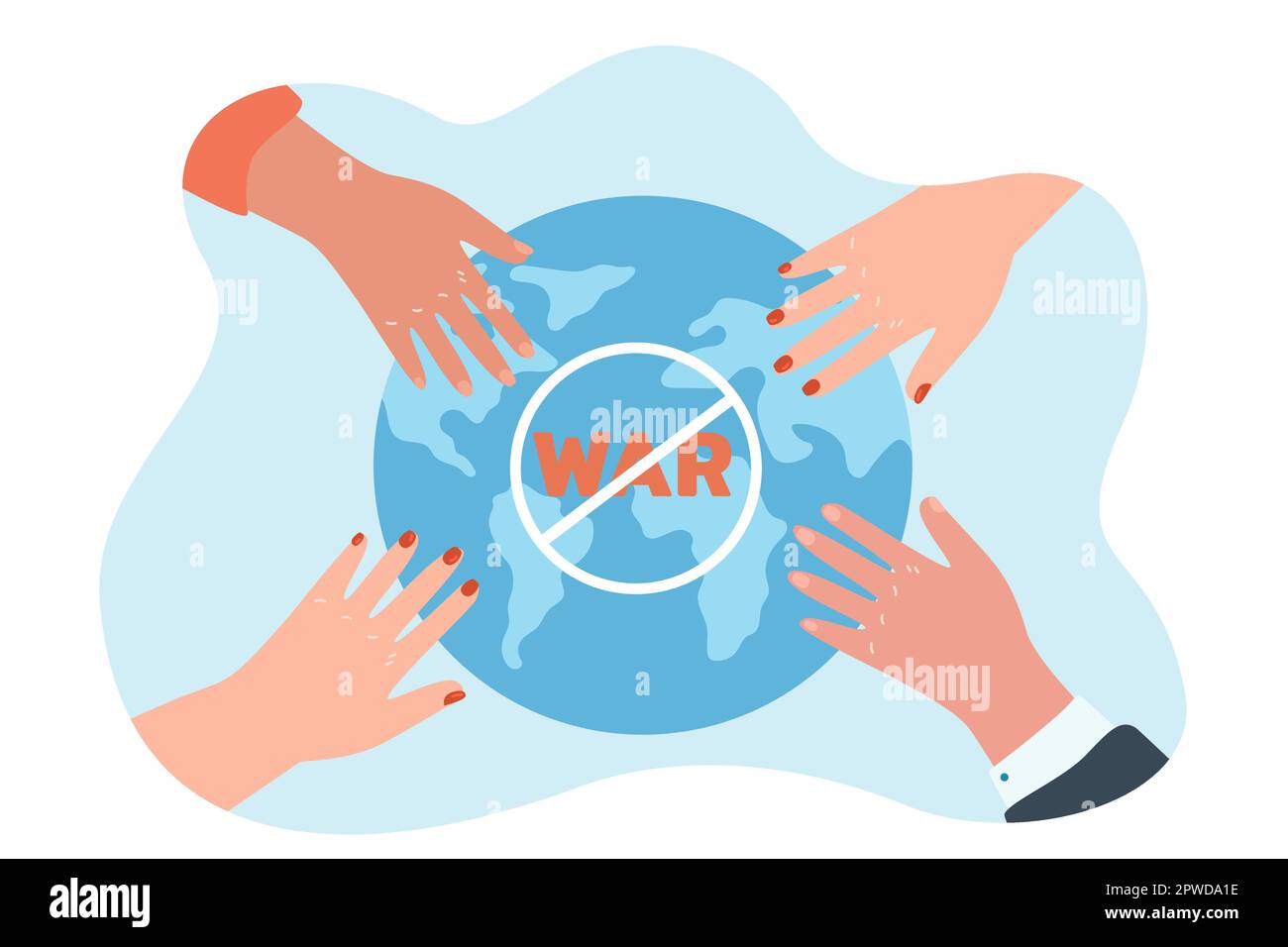 Saving earth concept human Stock Vector Images - Alamy