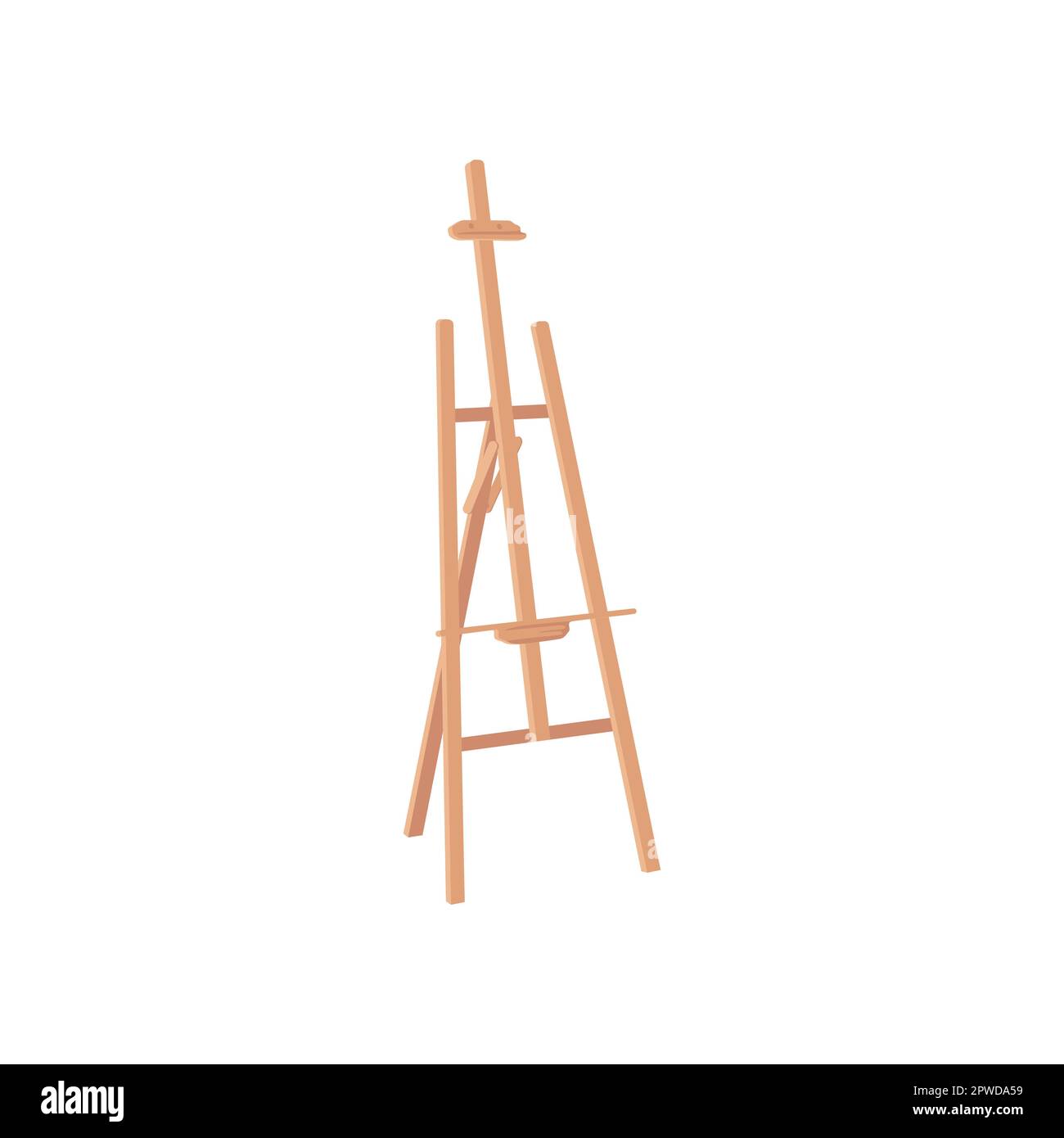 Easel isolated on white background Stock Vector Image & Art - Alamy