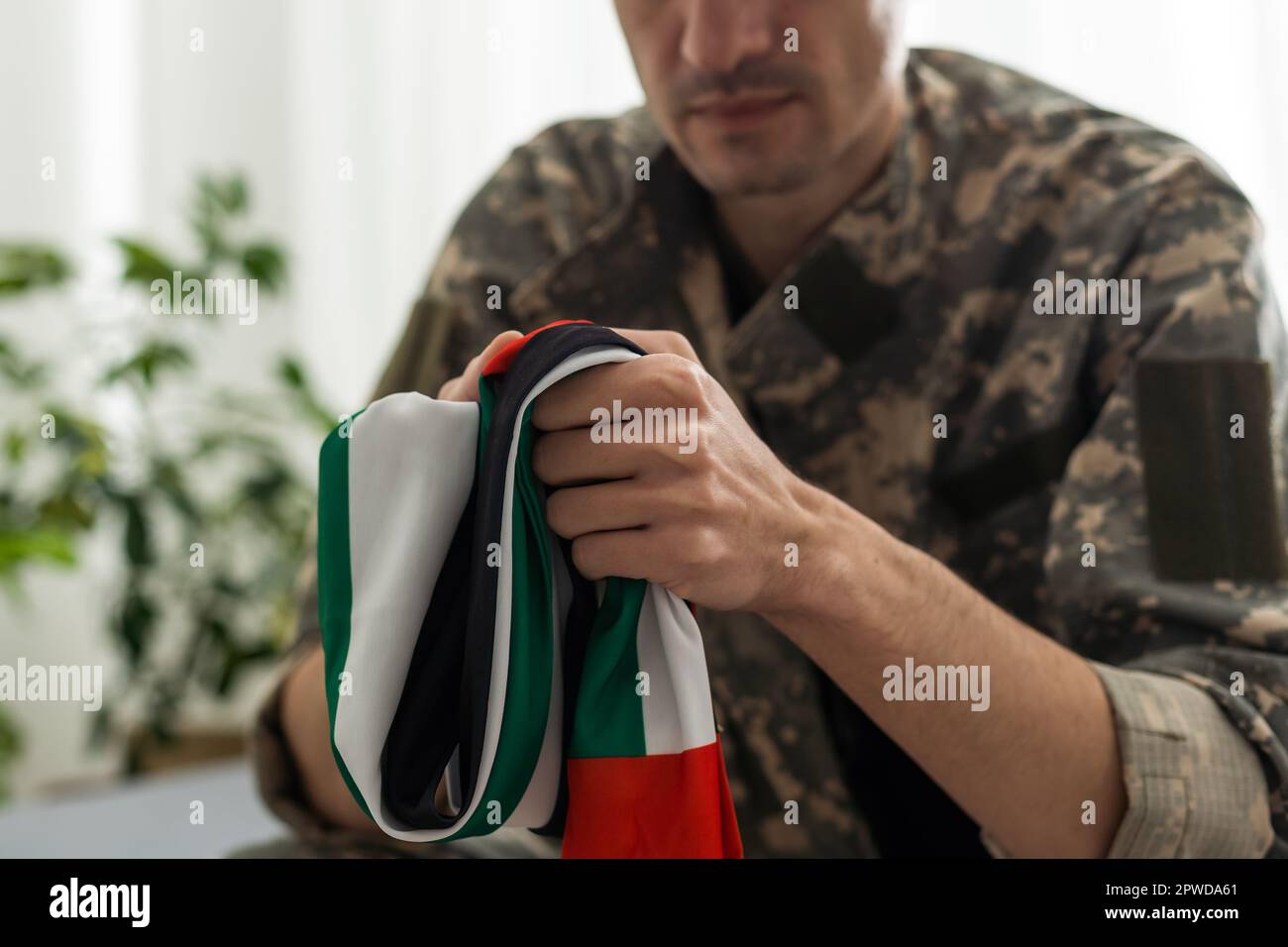 United Arab Emirates Soldier. Soldier with flag United Arab Emirates ...
