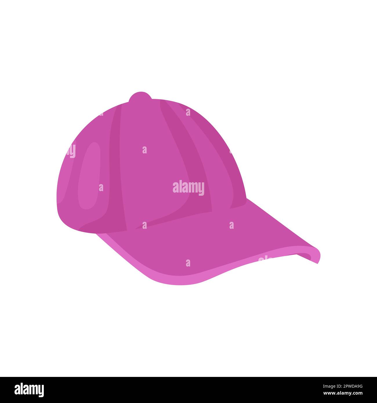 Pink or purple cap for adults or kids vector illustration Stock Vector ...