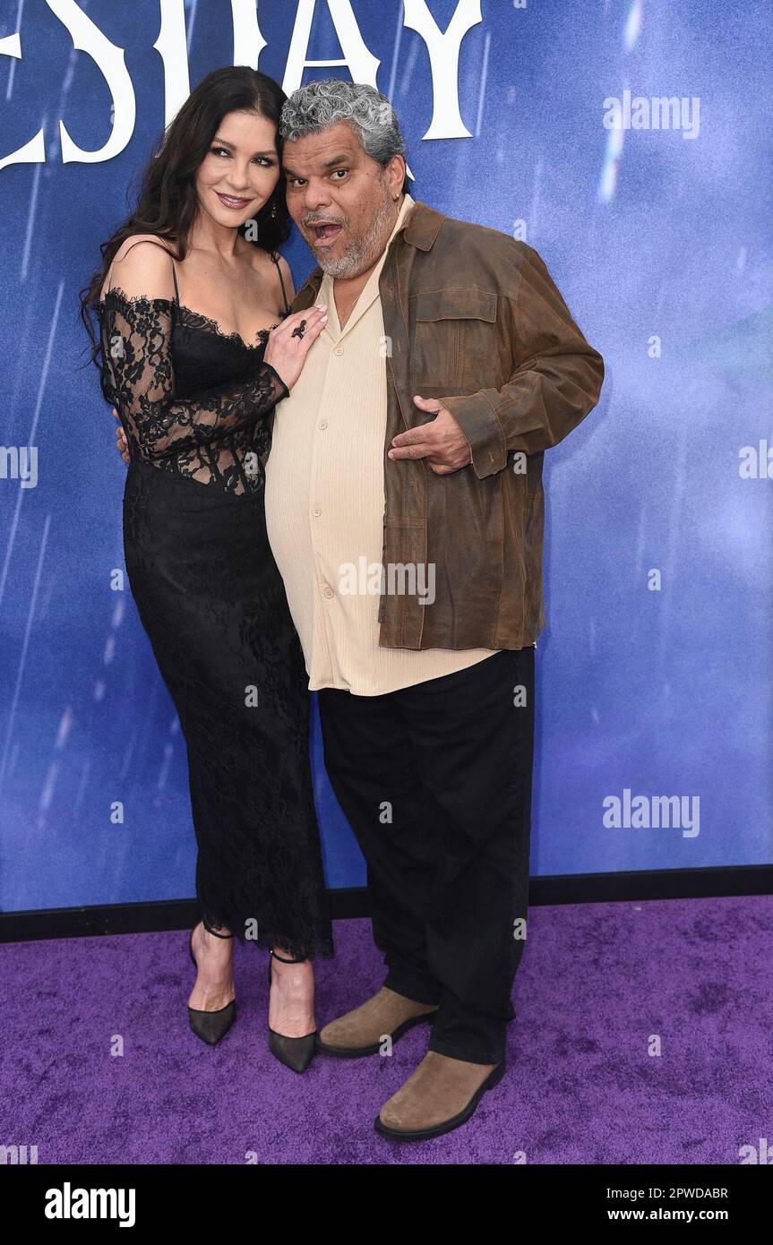 Catherine Zeta-Jones, left, and Luis Guzman attend a photo call with ...