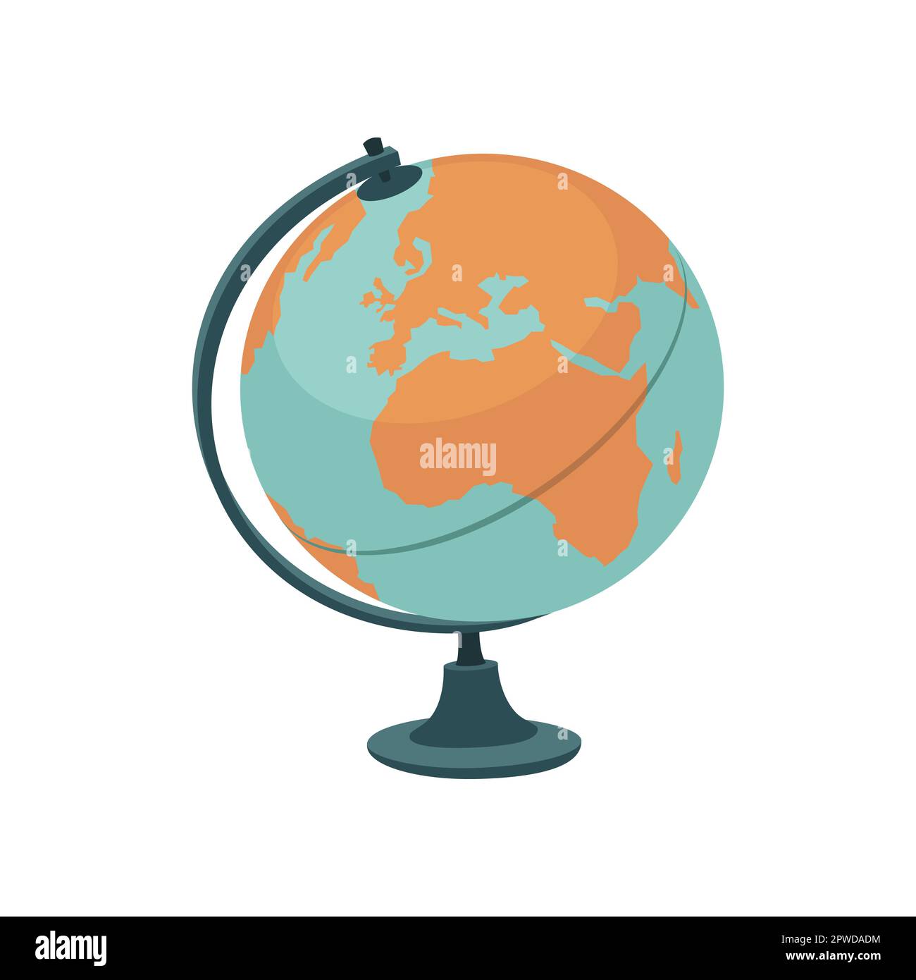 Earth globe cartoon illustration Stock Vector Image & Art - Alamy