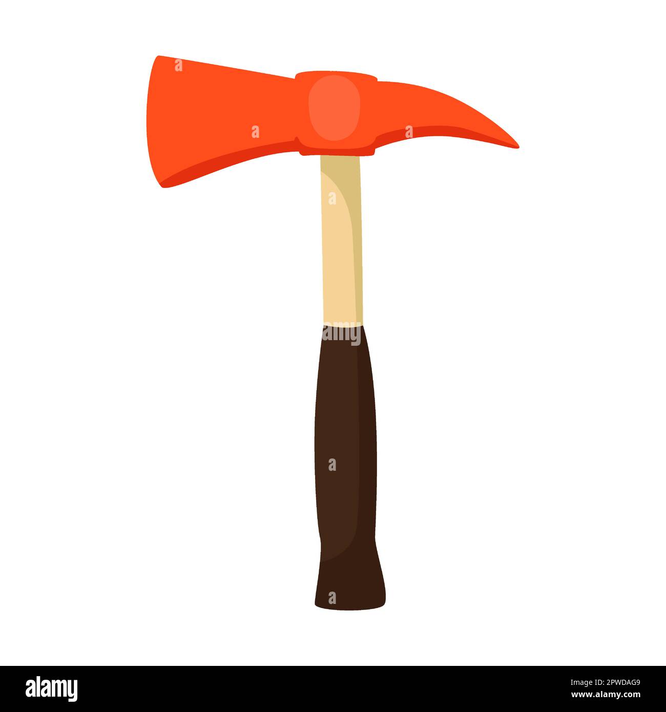 Firefighter hatchet, firefighting equipment cartoon illustration. Fire ...