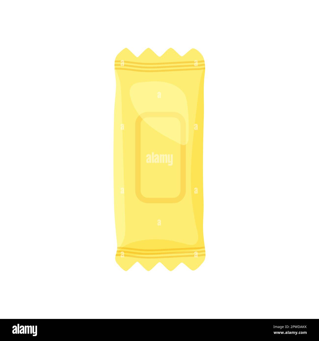 Yellow candy or chocolate bar vector illustration Stock Vector Image ...