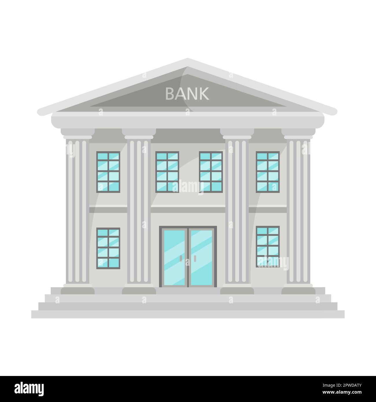 Town Hall Building Cartoon