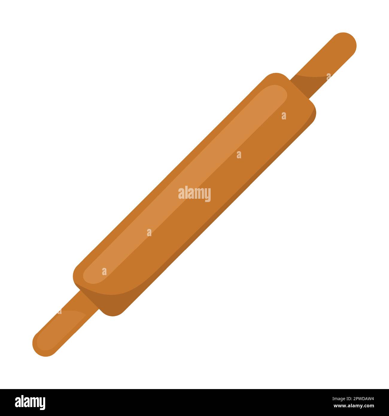 Baker wooden rolling pin for dough, bread and other food cooking with ...