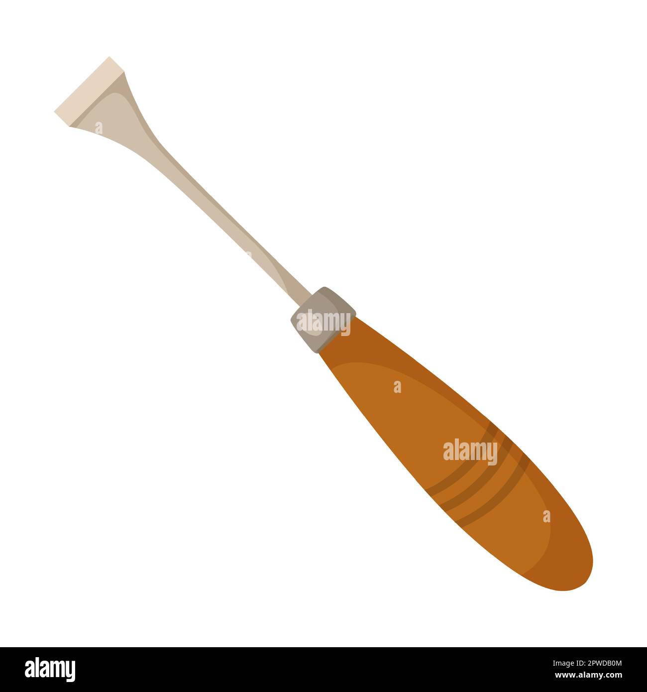 chisel, Construction instrument, cartoon illustration. Building tools ...