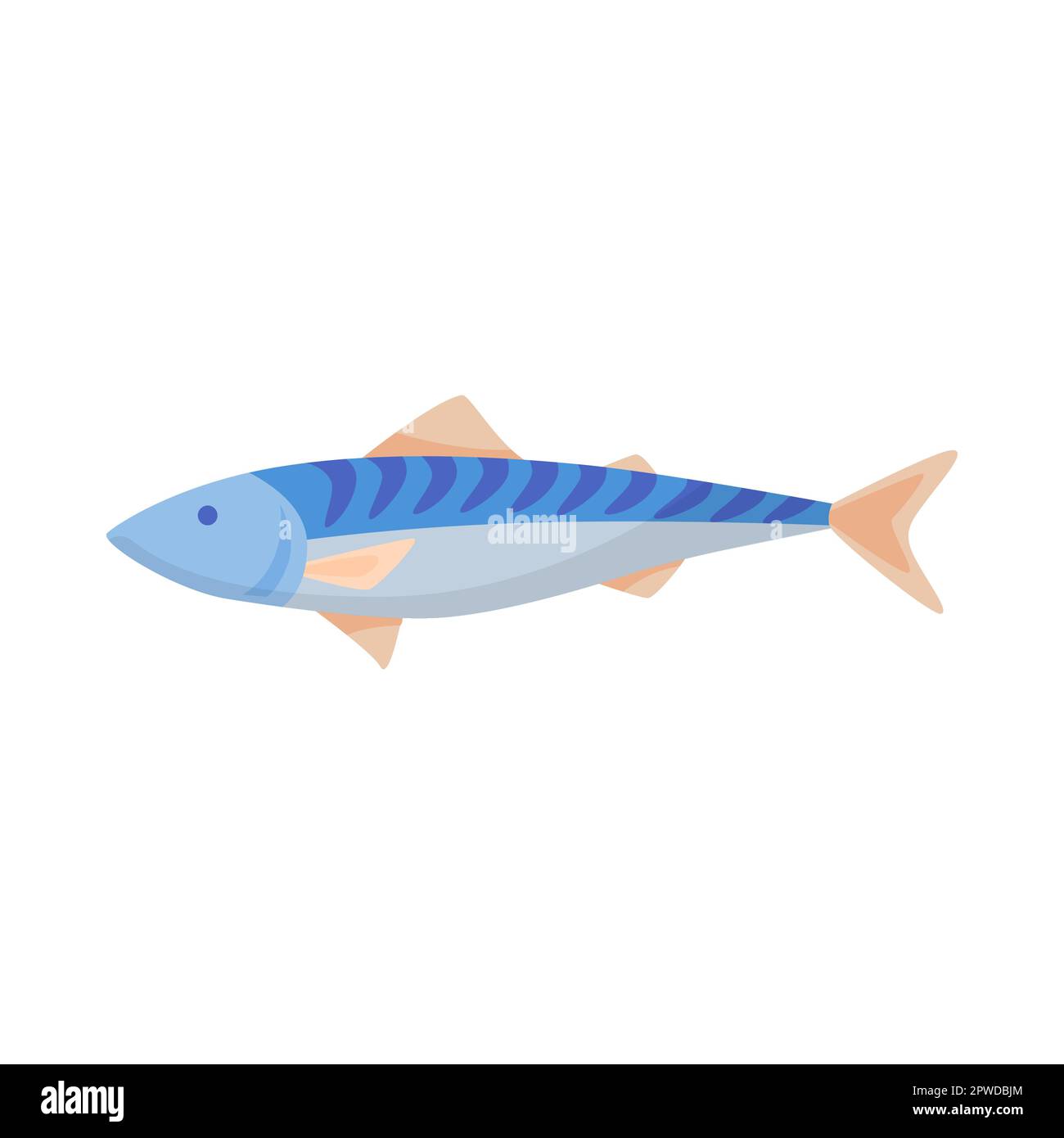 Vitamin b12-enriched tuna cartoon illustration Stock Vector Image & Art ...