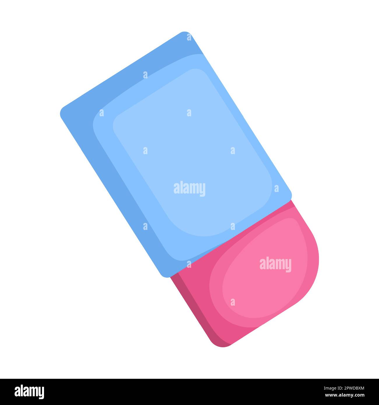 rubber eraser, Different art supplies vector illustration. Tools and ...