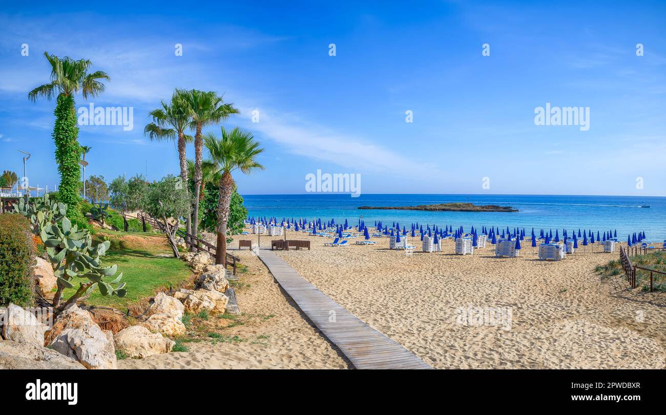 Landscape with Fig Tree Bay in Protaras, Cyprus Stock Photo - Alamy