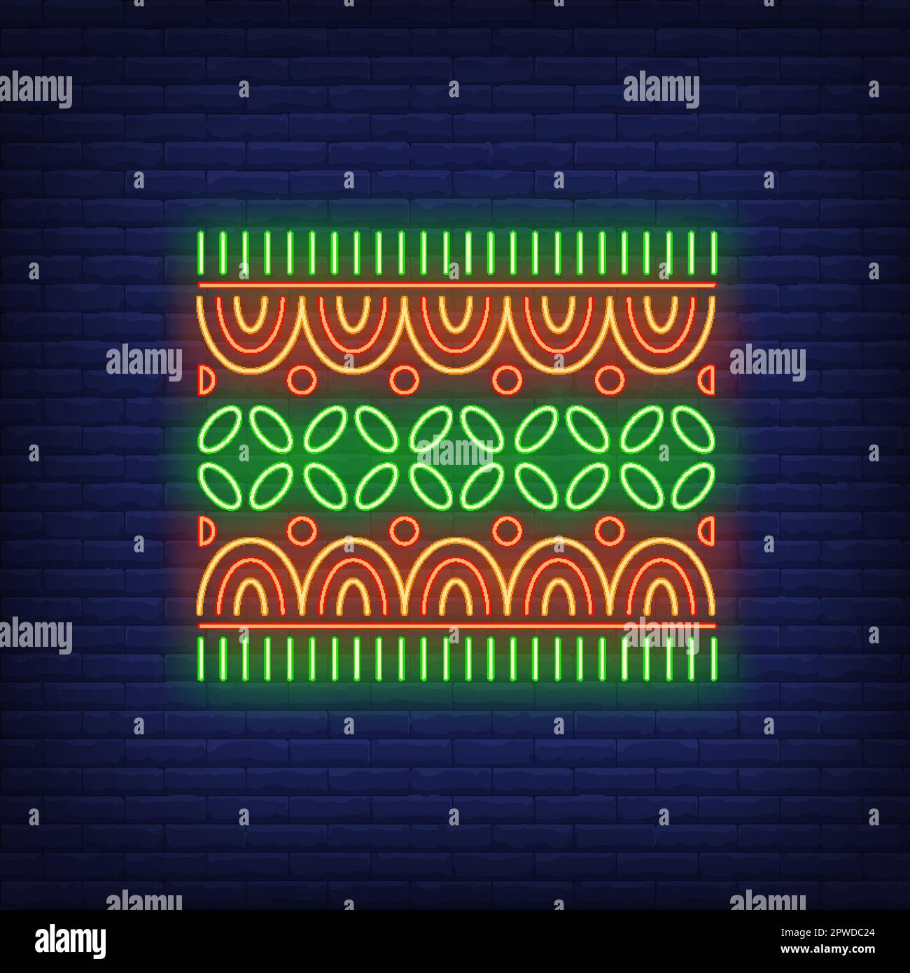 African motif neon sign Stock Vector Image & Art - Alamy