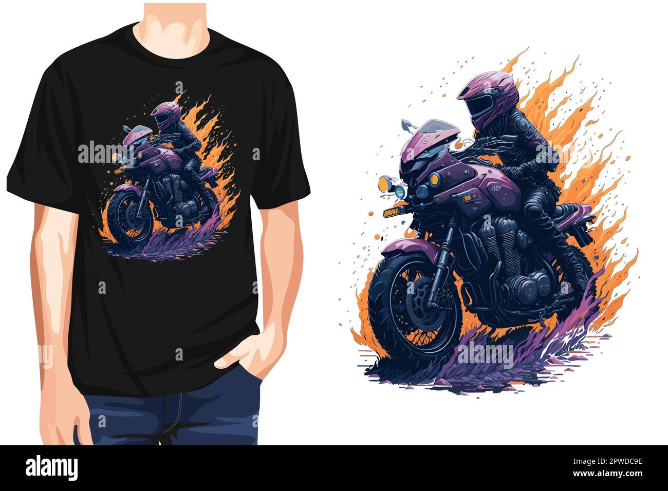 Strong motorbike Stock Vector Images - Alamy