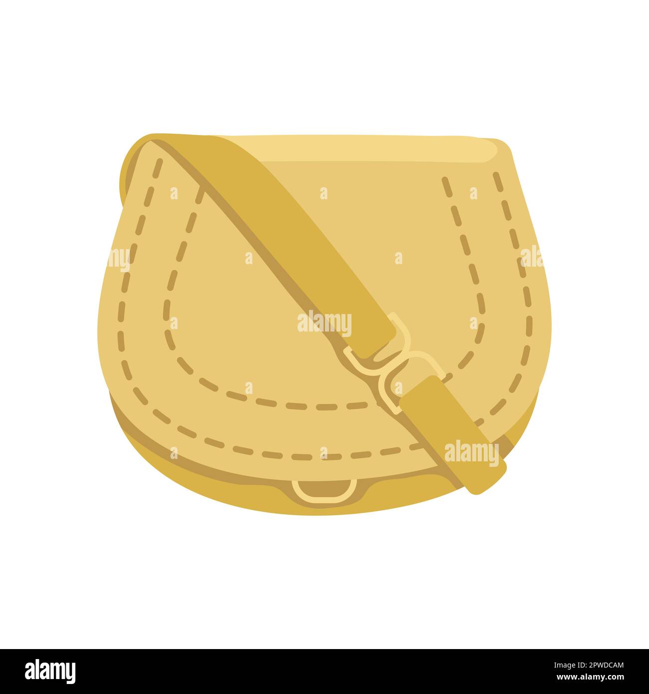 Yellow bag in boho style vector illustration Stock Vector Image & Art ...