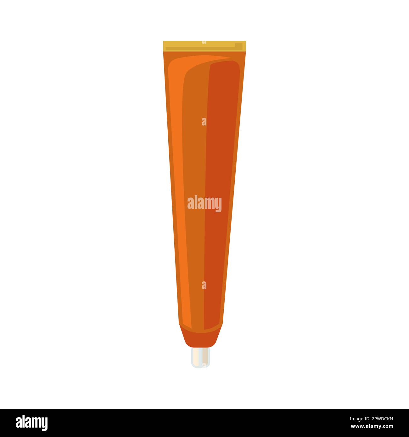 Medicinal ointment in orange tube with cartoon illustration Stock ...