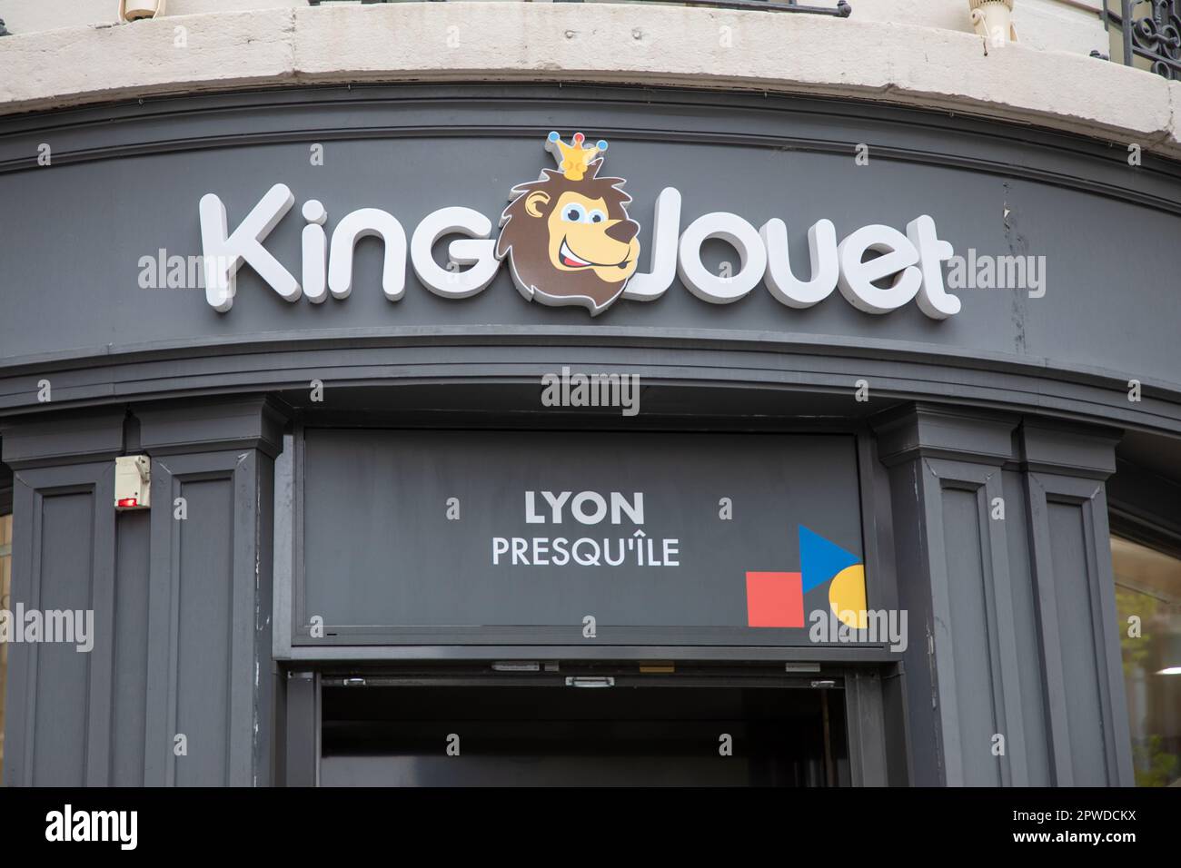 Lyon , Aura France - 04 20 2023 : King Jouet lyon game and child toy ...