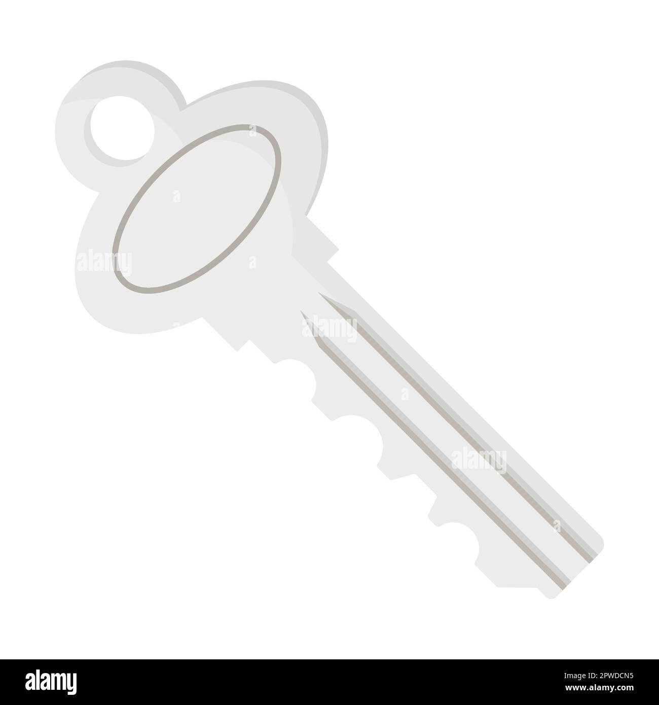Modern new apartment key flat vector illustration. Collection of door ...