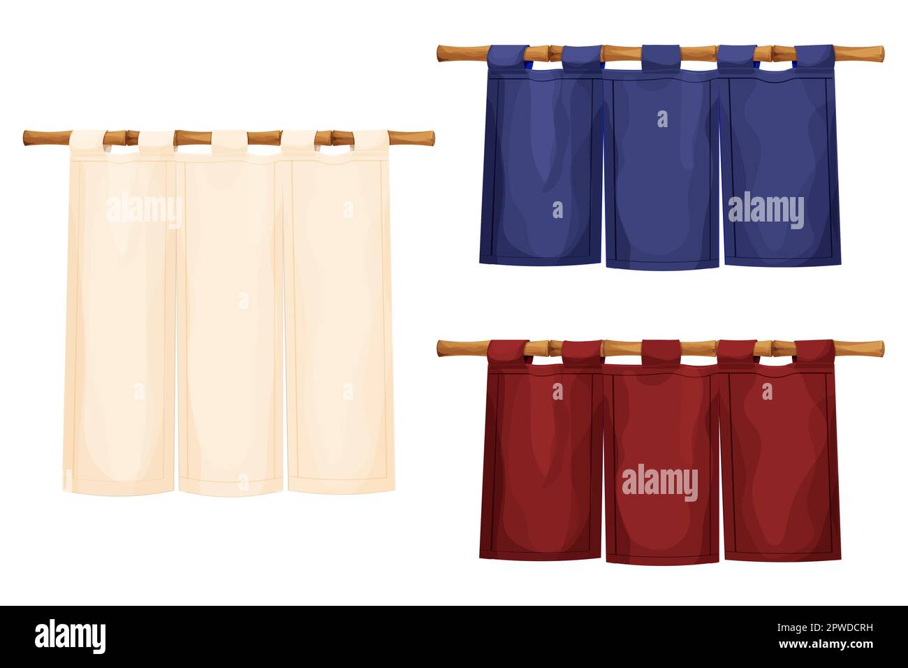 Curtain interior decoration in Cut Out Stock Images & Pictures - Alamy