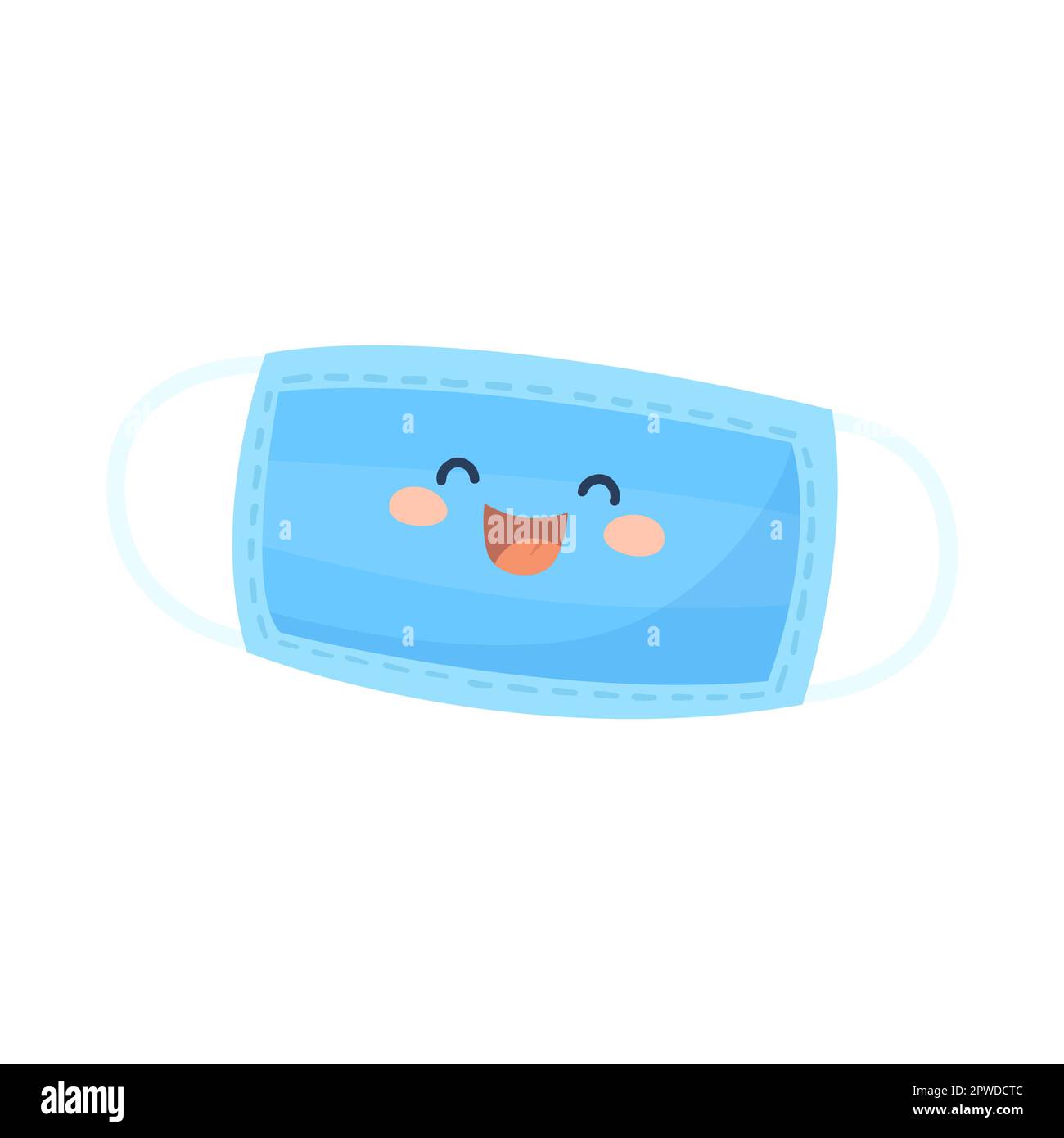 Funny medical mask cartoon illustration Stock Vector Image & Art - Alamy