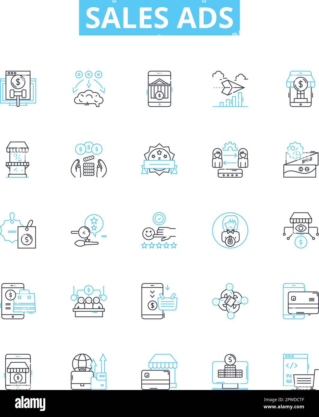 Posters flyers adverts Stock Vector Images - Alamy