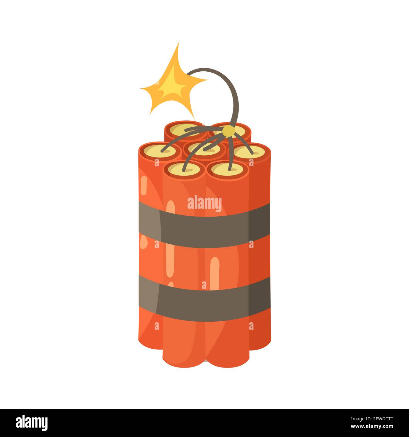 Explosive lethal lit dynamite cartoon illustration Stock Vector Image ...