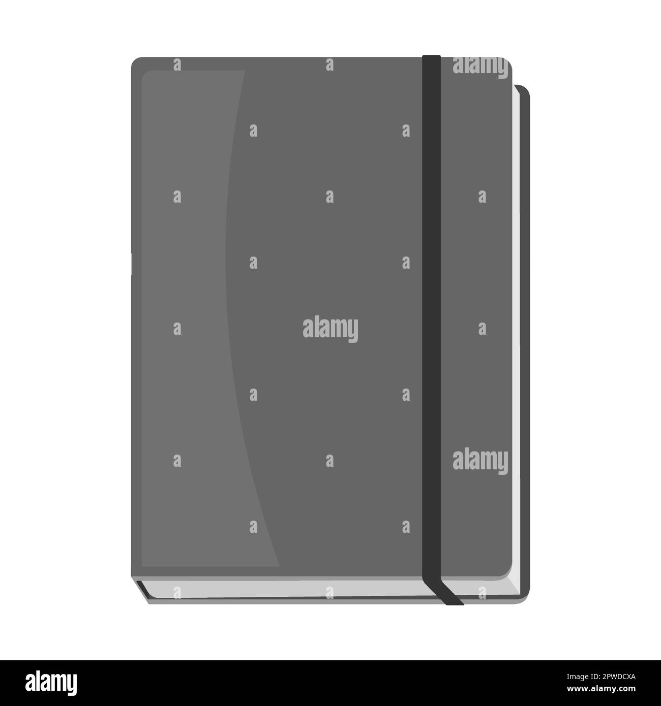 thick diary with a bookmark, Business man or office worker accessorie ...